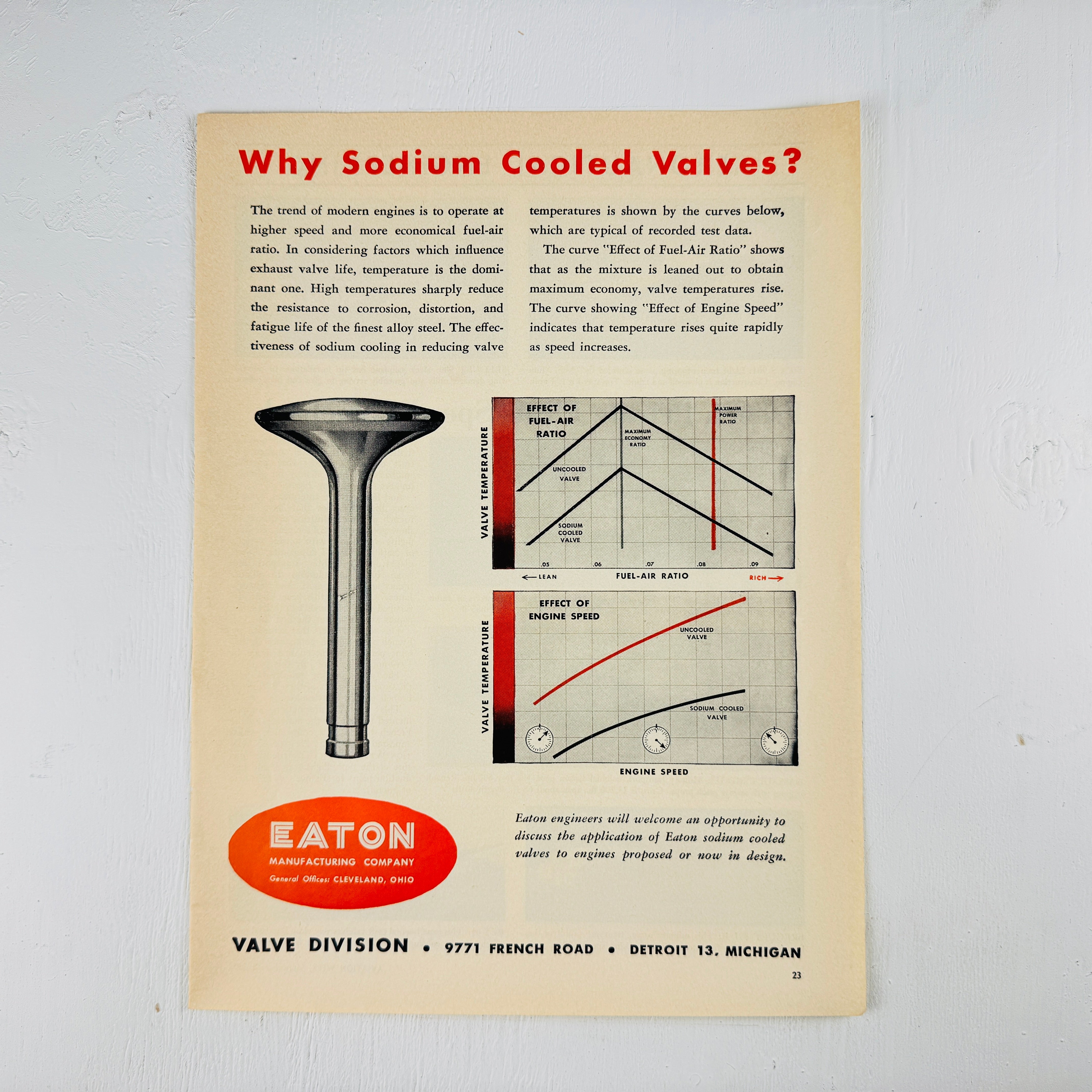Eaton Sodium Cooled Valves – Afterburner Archive