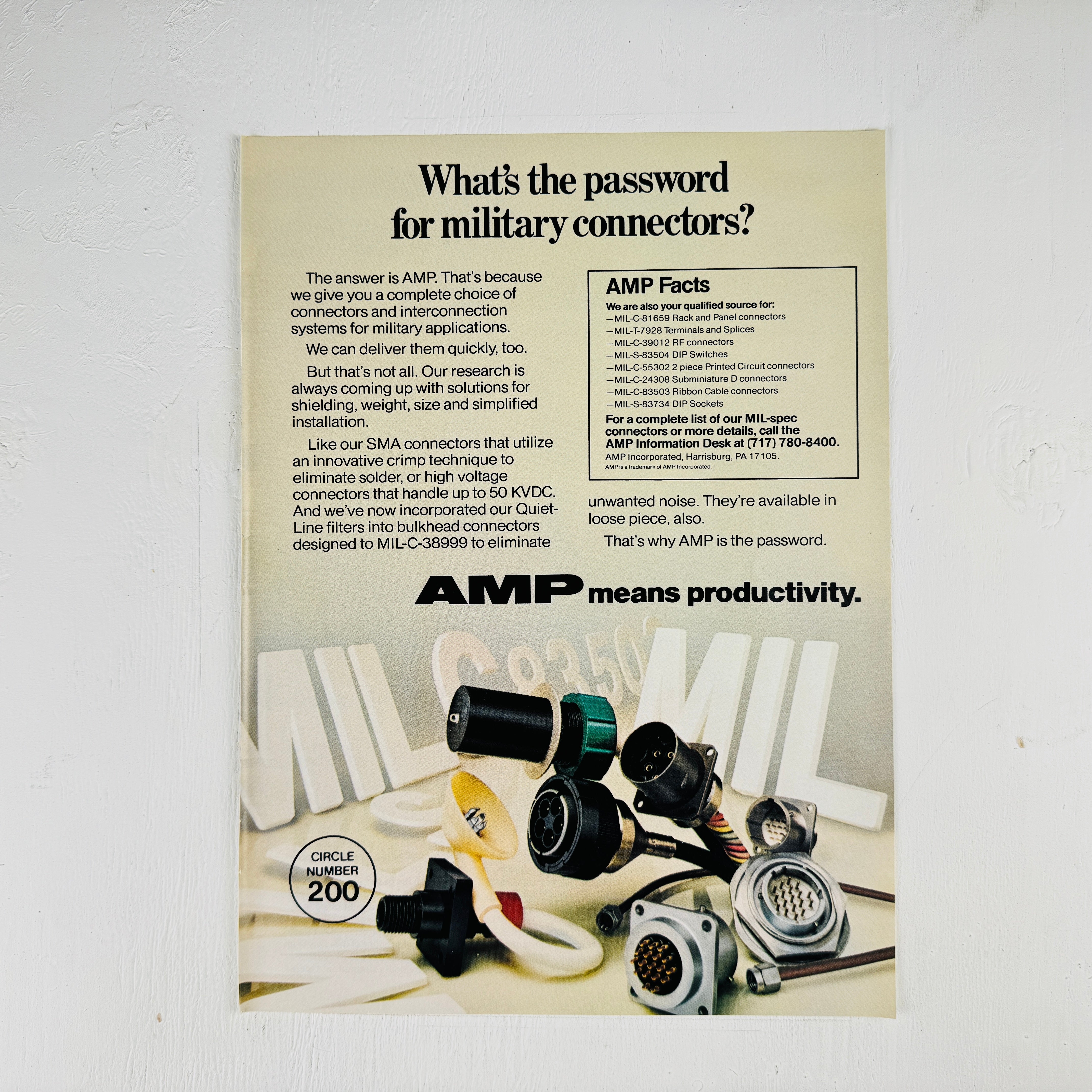 AMP Military Connectors – Afterburner Archive